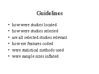 Guidelines
