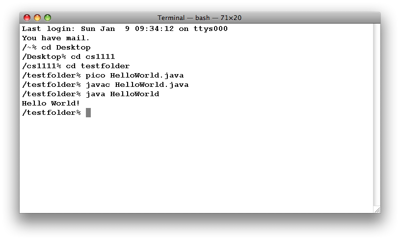 Compile Java Terminal Mac Toyounasve
